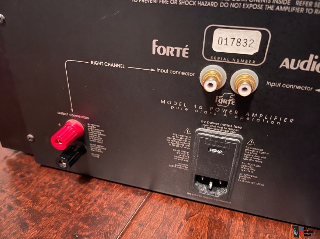 Forte Audio 1a Power Amplifier Class A Nelson Pass Photo #3542025 - UK ...
