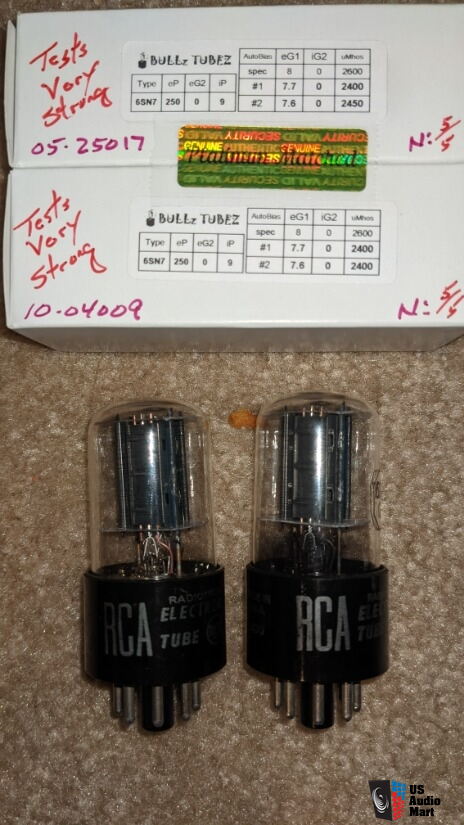 RCA 6sn7gt medium bottle matched pair and tons of other Tubes 12BH7 ...