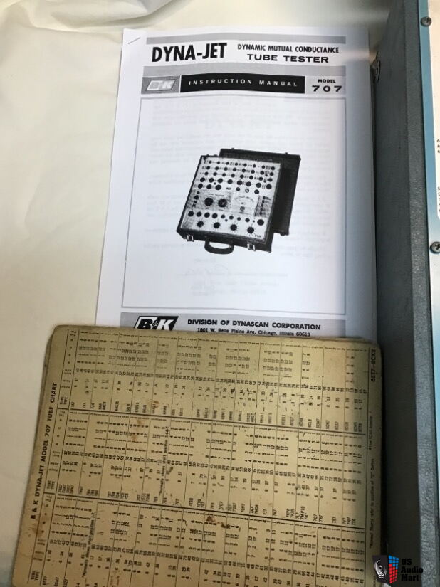 B&K 707 Dyna-Jet Tube Tester Photo #3557846 - US Audio Mart