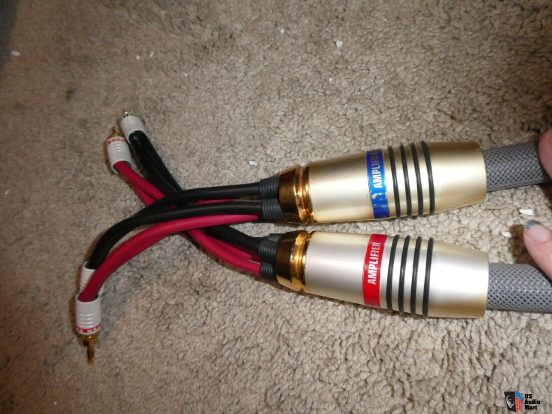 Monster M2.4 Speaker Cables "Garden Hose" 10 foot with case, ends ...
