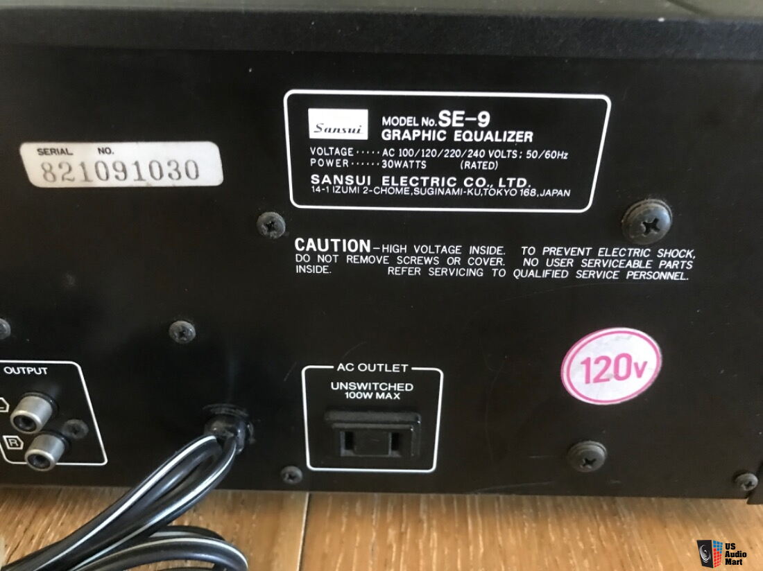 Sansui SE-9 Compu-Equalizer, Stereo Graphic Equalizer. Good Working ...