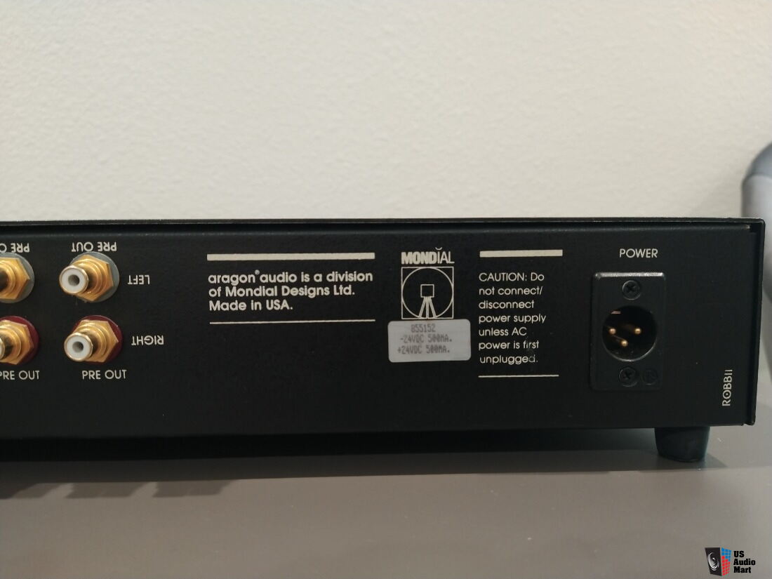 Aragon 24K SP Stereo Preamp Preamplifier Pre-amplifier w/ External ...