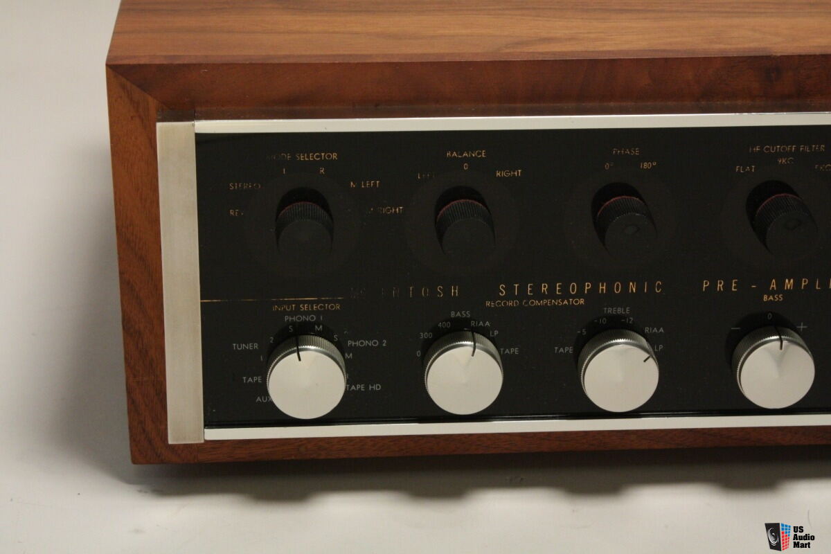 McIntosh C-20 Tube Preamplifier - Wood case - Telefunken - C20 - Plug n ...