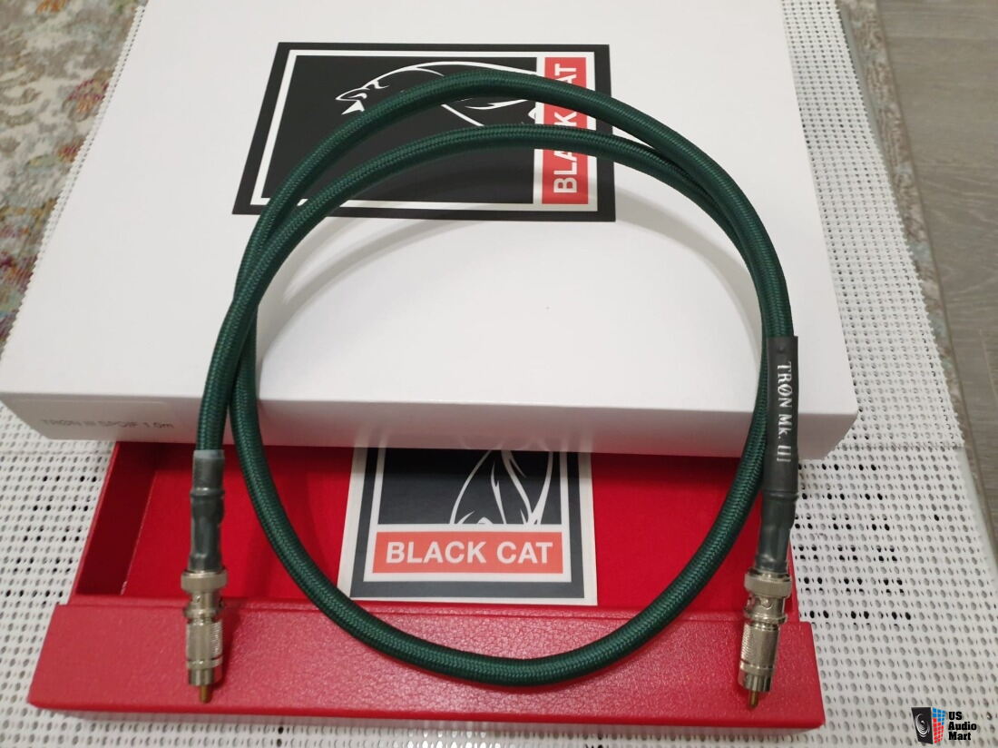 One (1) pcs of Black Cat Digital cables TRON MK3 with BNC and Coaxial ...