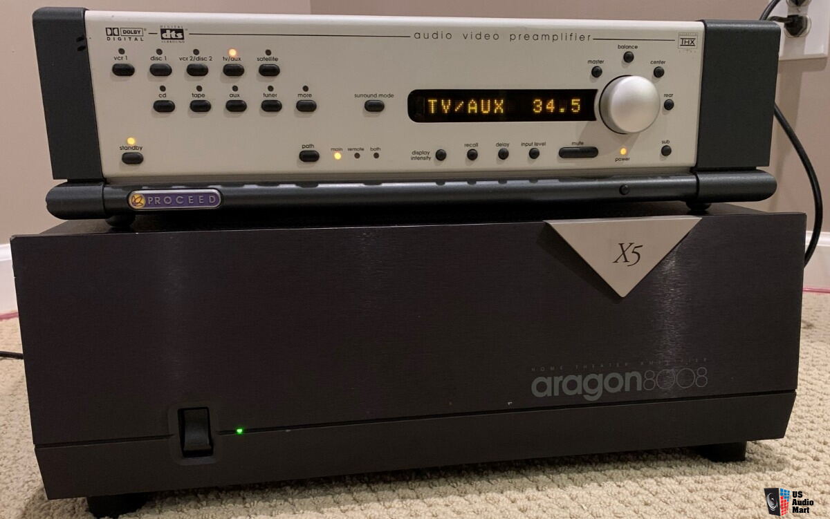 Aragon 8008X5 5 Channel Power Amplifier Fully Functional For Sale - US ...