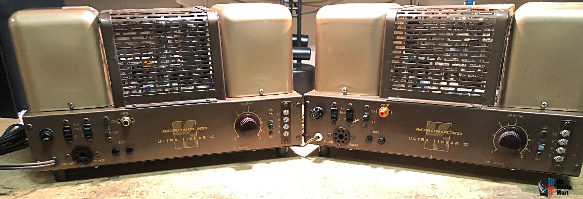 Pair of Refurbished ACROSOUND UL II amplifiers w/Brice Hamon Boards ...