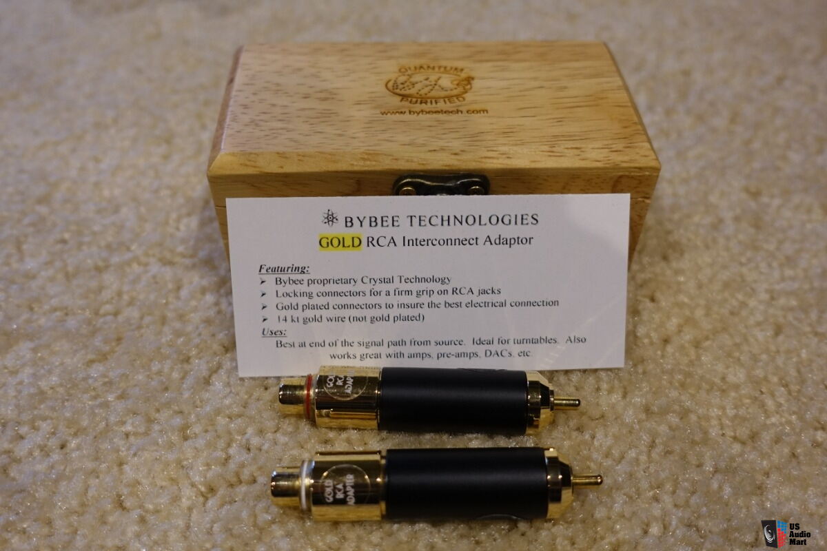 Bybee Quantum Purified Gold RCA Adapter Pair SALE PENDING Photo ...
