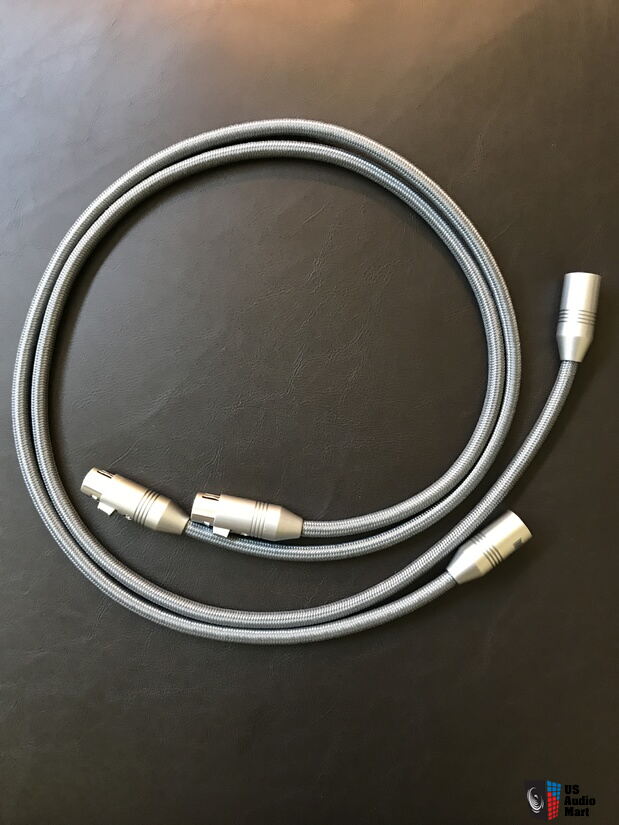 Set of 2 XLR Balanced Audio Cables 1M 24K Gold-Plated Oxygen-Free ...