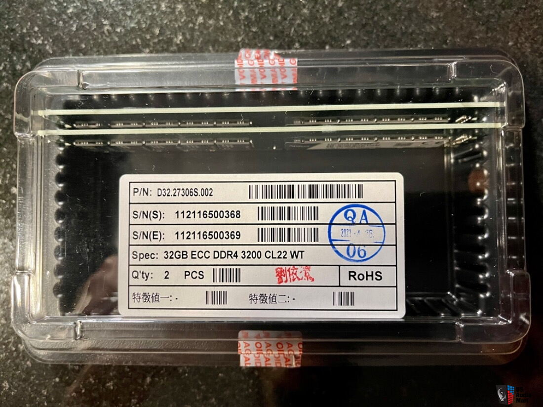 Apacer 32GB DDR4 3200MHz Wide Temp. ECC UDIMM, 2 Industrial Modules ...