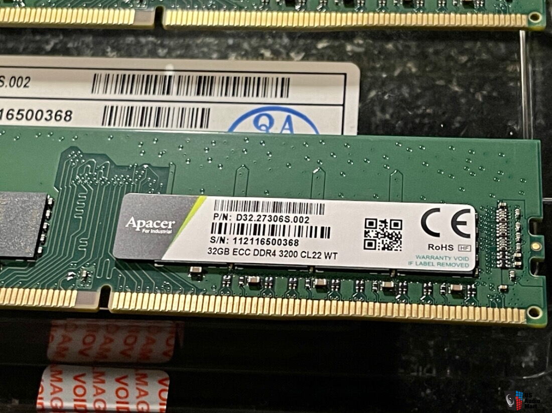 Apacer 32GB DDR4 3200MHz Wide Temp. ECC UDIMM, 2 Industrial Modules ...
