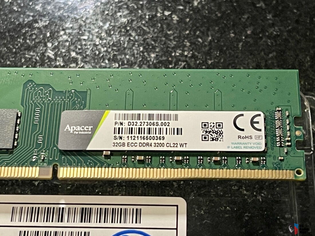 Apacer 32GB DDR4 3200MHz Wide Temp. ECC UDIMM, 2 Industrial Modules ...