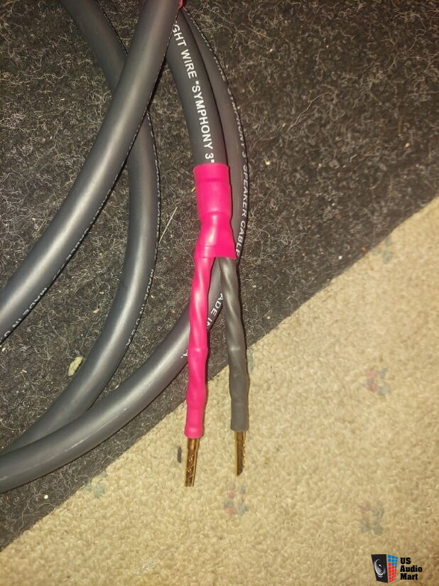 10 ft pair of straight wire Symphony 3 speaker cable crib on bananas ...
