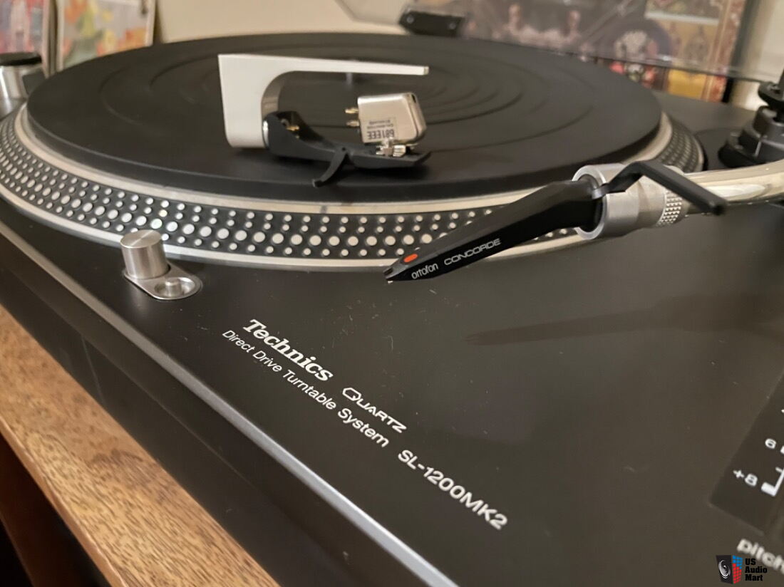 Technics SL-1200mk2 Black w/ KABUSA mods, headshells, carts! Photo ...