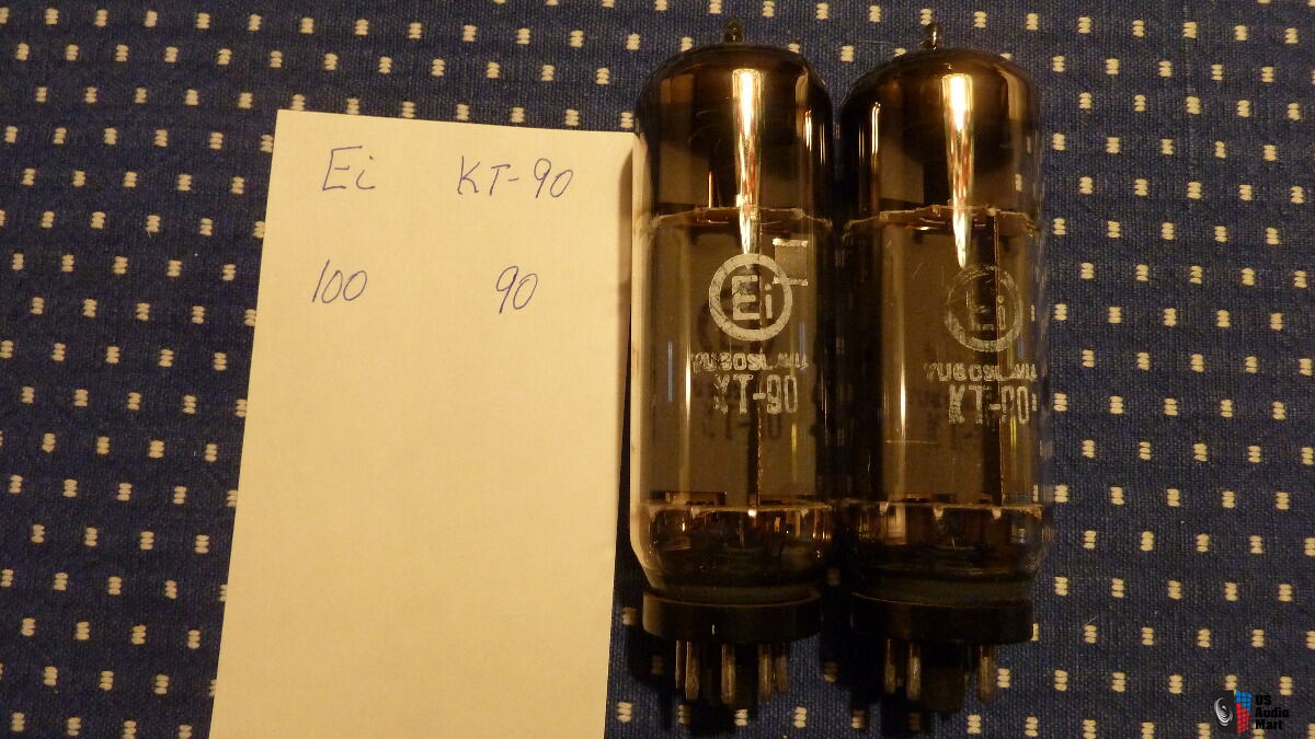 REDUCED Ei KT-90. Rare type 2 matched pair. One Tests NOS. One Very ...