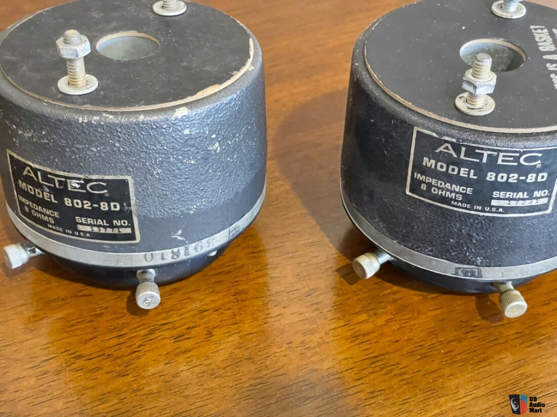 Altec 802-8d horn drivers For Sale - UK Audio Mart