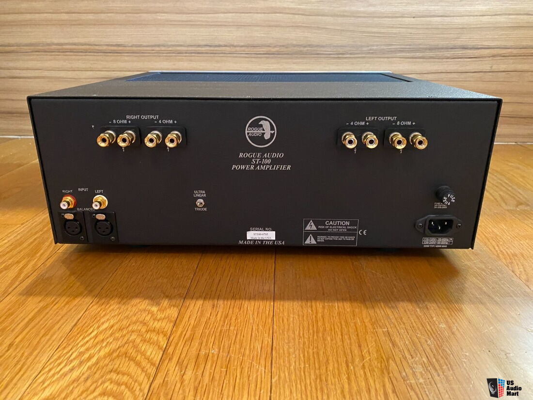 Rogue Audio Stereo 100 - 100 Watts per channel tube power amp Photo ...