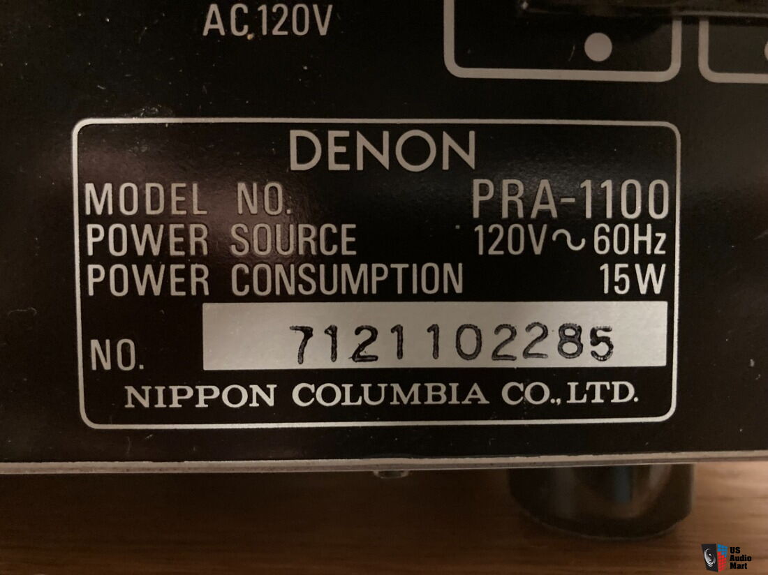Denon PRA-1100 preamp made in Japan Photo #3663464 - US Audio Mart