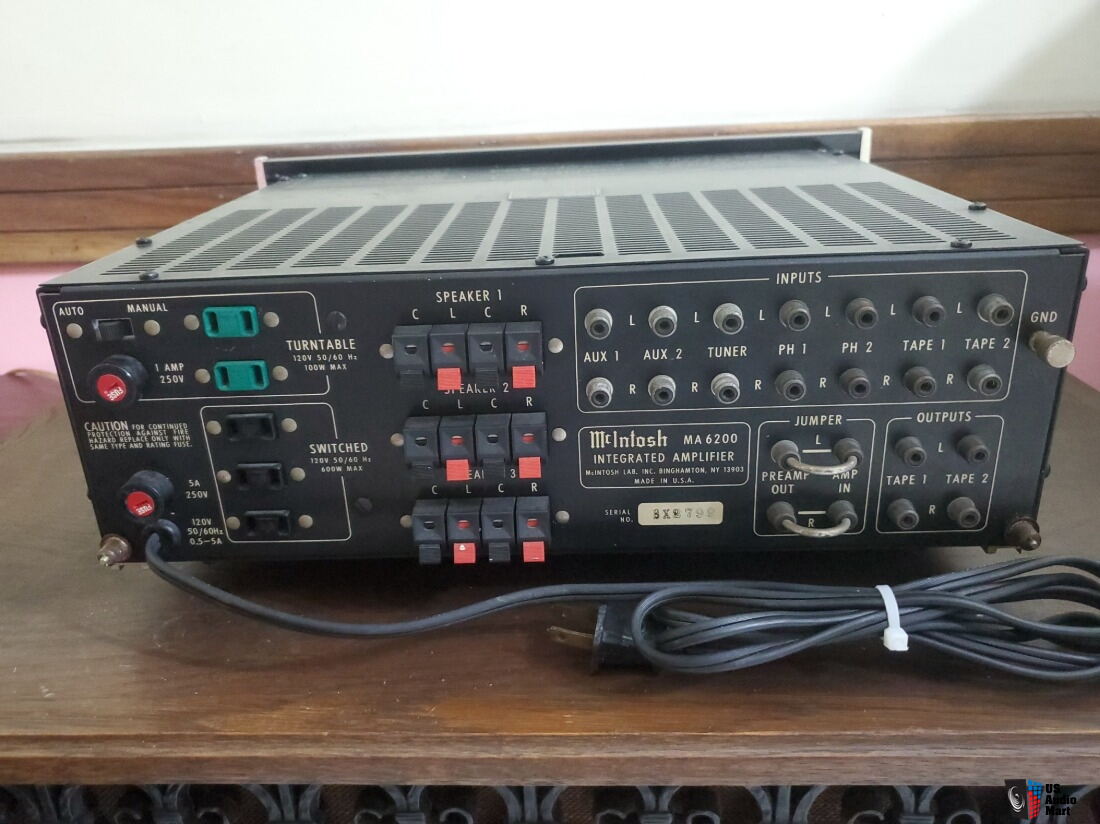 McIntosh MA6200 Stereo Integrated Amplifier Operational Photo #3665921 ...