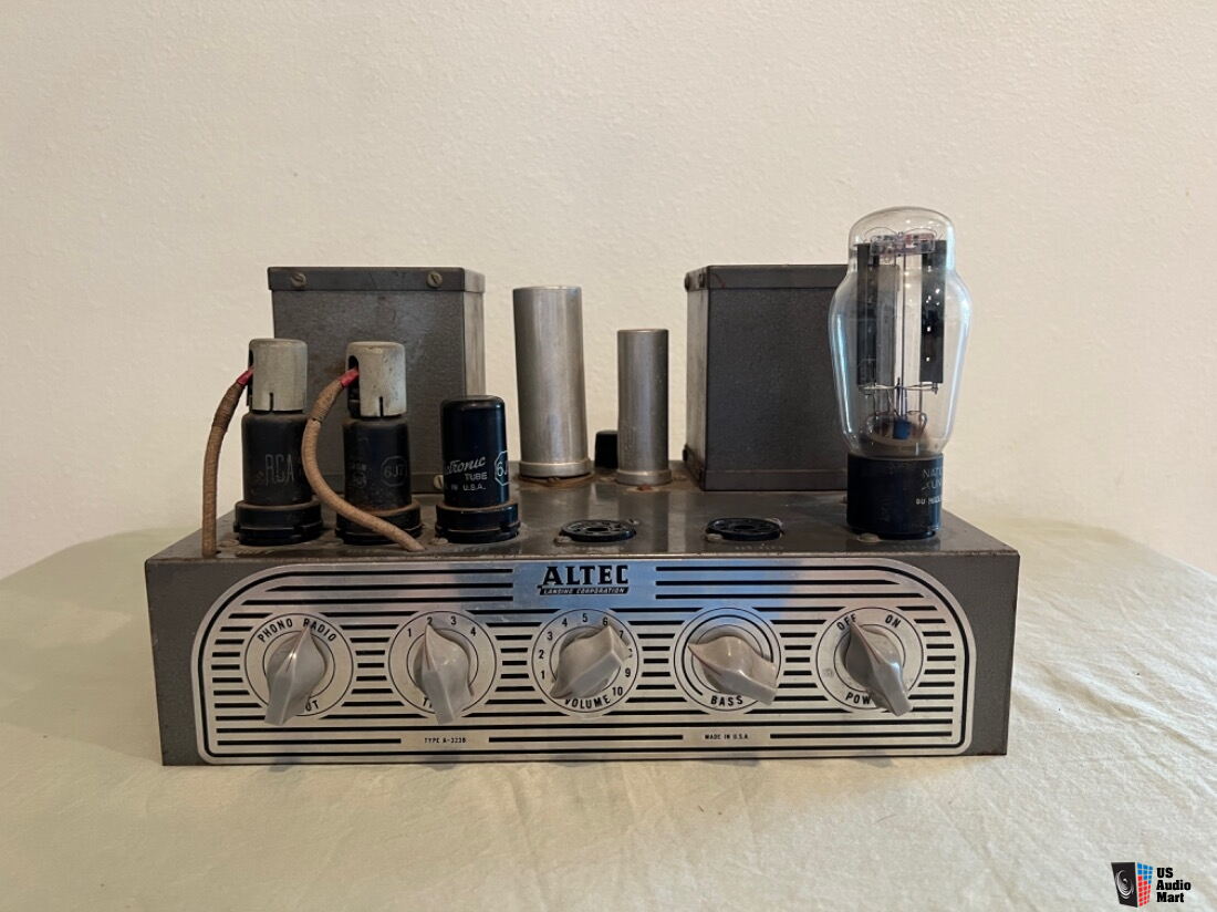 Altec A-323B Rare tube amplifier, been serviced and working condition ...
