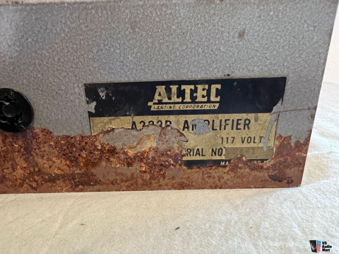 Altec A-323B Rare tube amplifier, been serviced and working condition ...