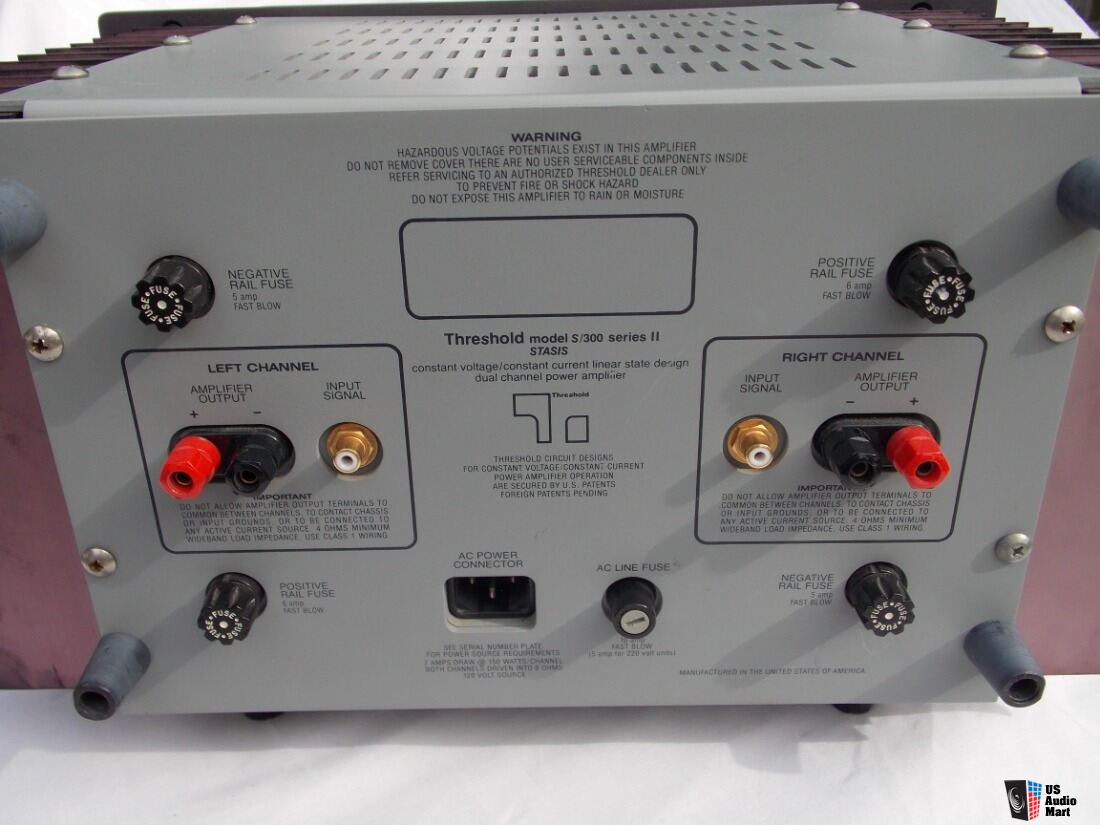 Threshold S/300 Series II Stasis Solid State Power Amplifier Photo ...