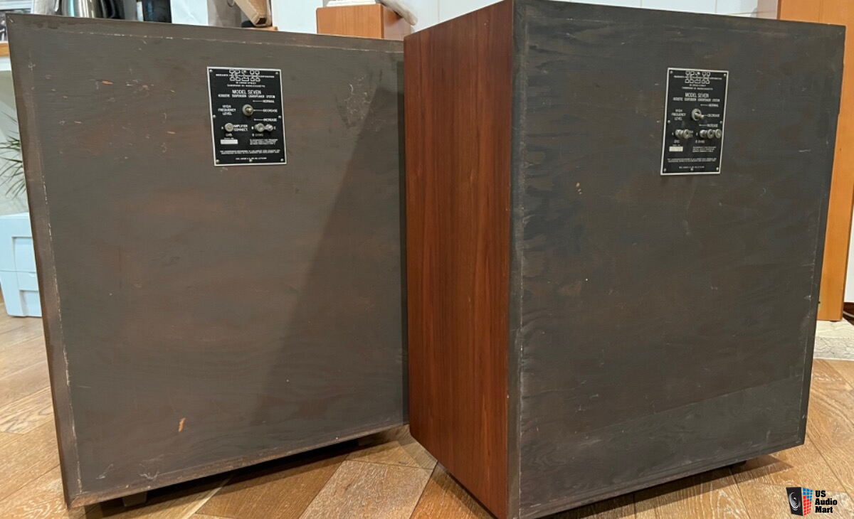 KLH MODEL SEVEN, model 7, Rare floor speakers one pair, excellent ...