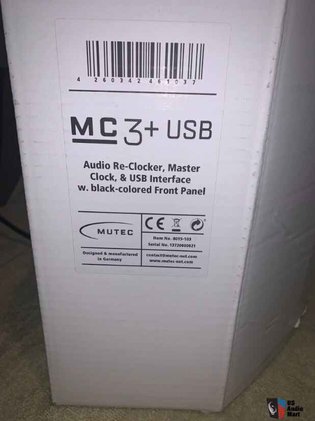Mutec MC-3+ Smart Clock USB, digital to digital, superb re-clocker ...