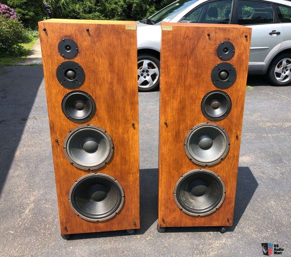 Pair JSE Infinite Slope Model 2 Speakers - teak finish, refurbished ...