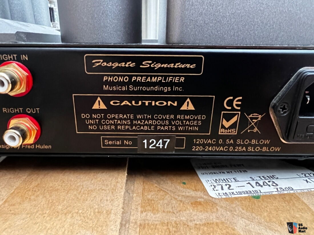 Fosgate - SIGNATURE PHONO Preamp Photo #3679843 - UK Audio Mart