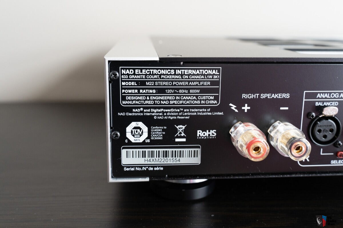 NAD M22 Hybrid Digital Stereo Amplifier (v1) - Hypex nCore 250wpc ...