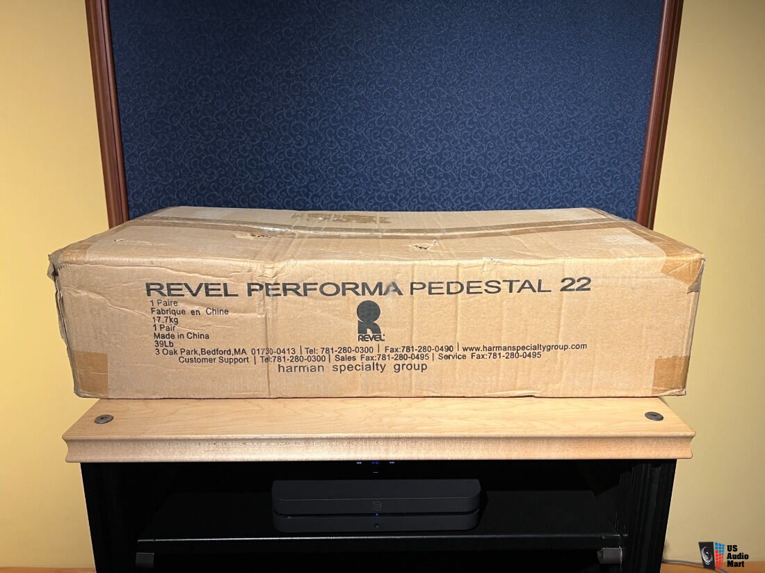 Revel Performa M22 Pedestal stands, new in box! Dealer Ad - US Audio Mart