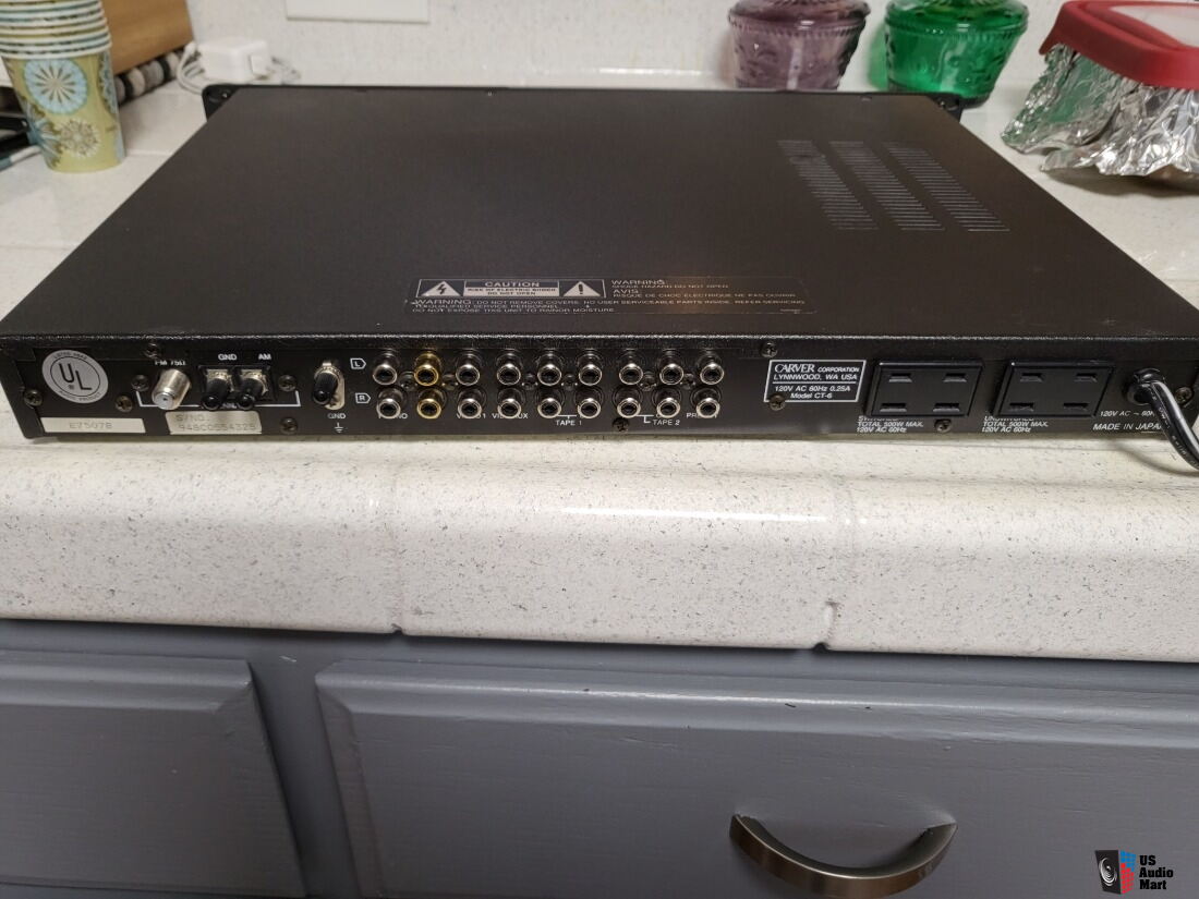 Carver CT6 Preamp TUNER with SONIC HOLOGRAPHY Photo #3691427 - US Audio ...
