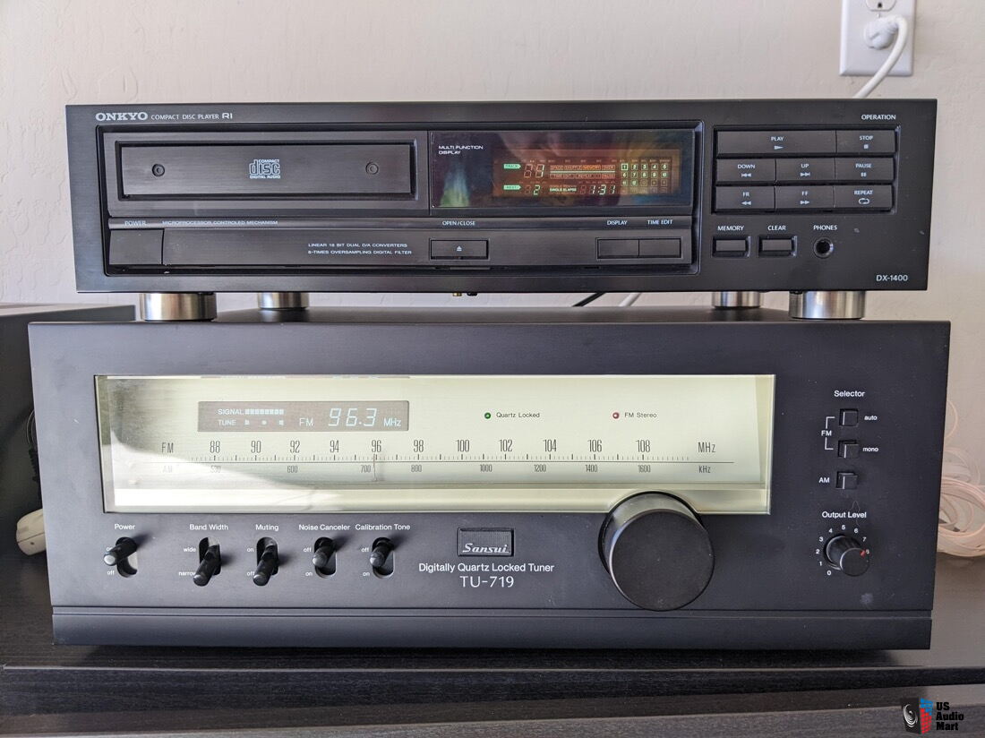 Vintage Sansui Stereo (AU-717 and TU-719) With Onkyo CD Player and ...