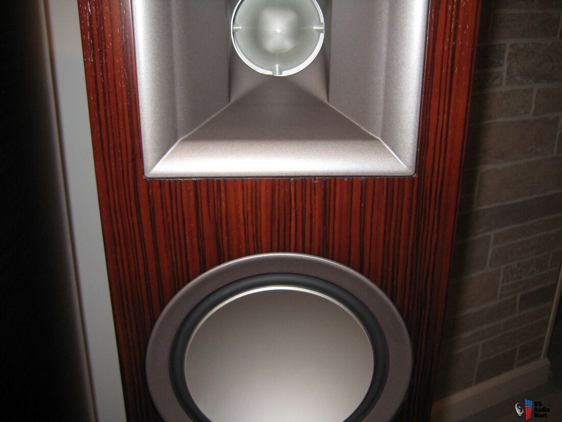 Klipsch Palladium P37F in Zebra-Grain Linia Wood Veneer with Expresso ...