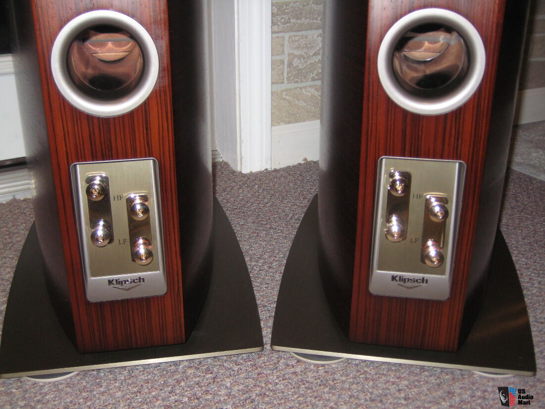 Klipsch Palladium P37F in Zebra-Grain Linia Wood Veneer with Expresso ...