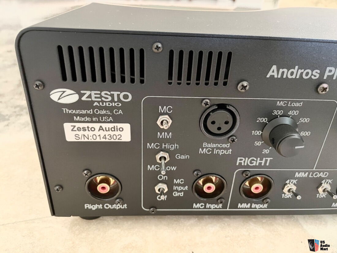 Zesto Audio Andros 1.2 Phonostage MC MM Phono Preamp 12ax7 ECC83 tube ...