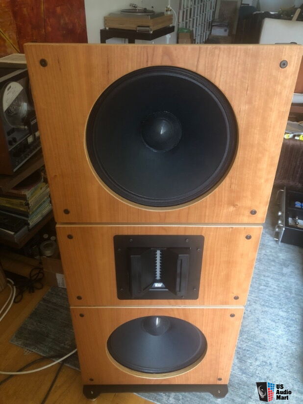 Pure Audio Project AMT Trio 15s with custom cherry baffles REDUCED For ...