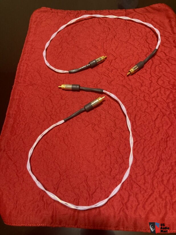 Artisan Silver Cables, half meter Silver Dream RCA interconnect cables ...