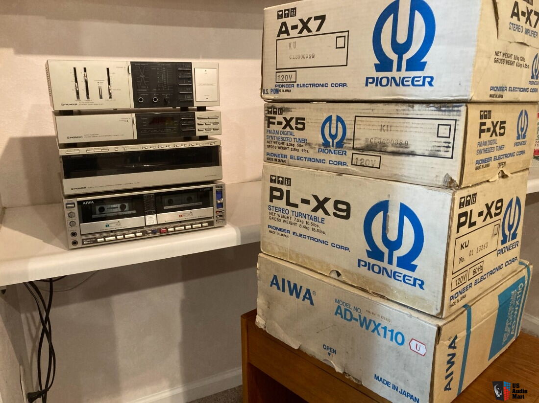 Vintage Pioneer Bookshelf Hi Fi PL-X9; A-X7; F-X5 Component System ...