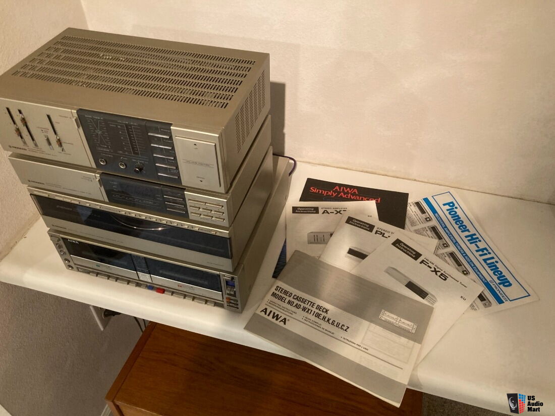 Vintage Pioneer Bookshelf Hi Fi PL-X9; A-X7; F-X5 Component System ...
