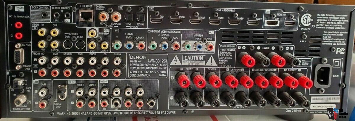 Denon AVR-3312CI 7.2 Channel A/V Receiver Photo #3769877 - US Audio Mart