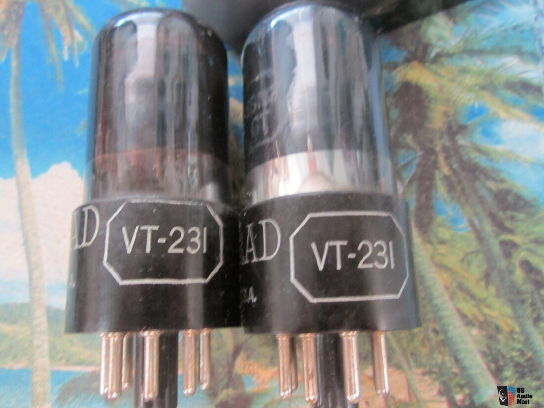 Pr Vintage Ken-rad VT-231 Preamp Driver Tubes, Dark Glass, 1940s, USA ...