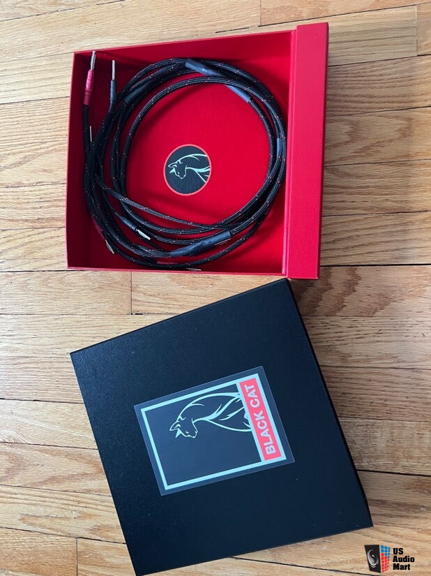 Black Cat Cable: Coppertone FLATWAVE Speaker Cables (1.5m) For Sale ...