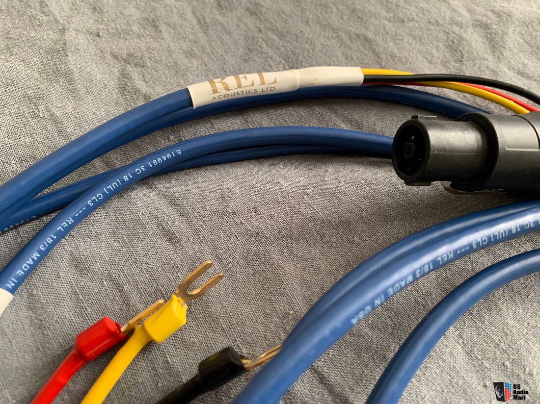 REL Bassline Blue Audiophile Subwoofer cable (2) available Photo ...