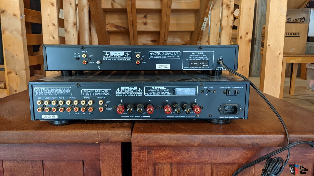 Rotel 1060 amp and Rotel RQ 970BX Phono Equalizer Photo #3788928 - US ...