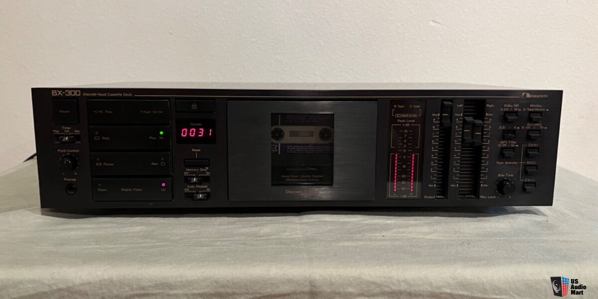 Nakamichi BX-300 3-head, single compact cassette deck, serviced & new ...