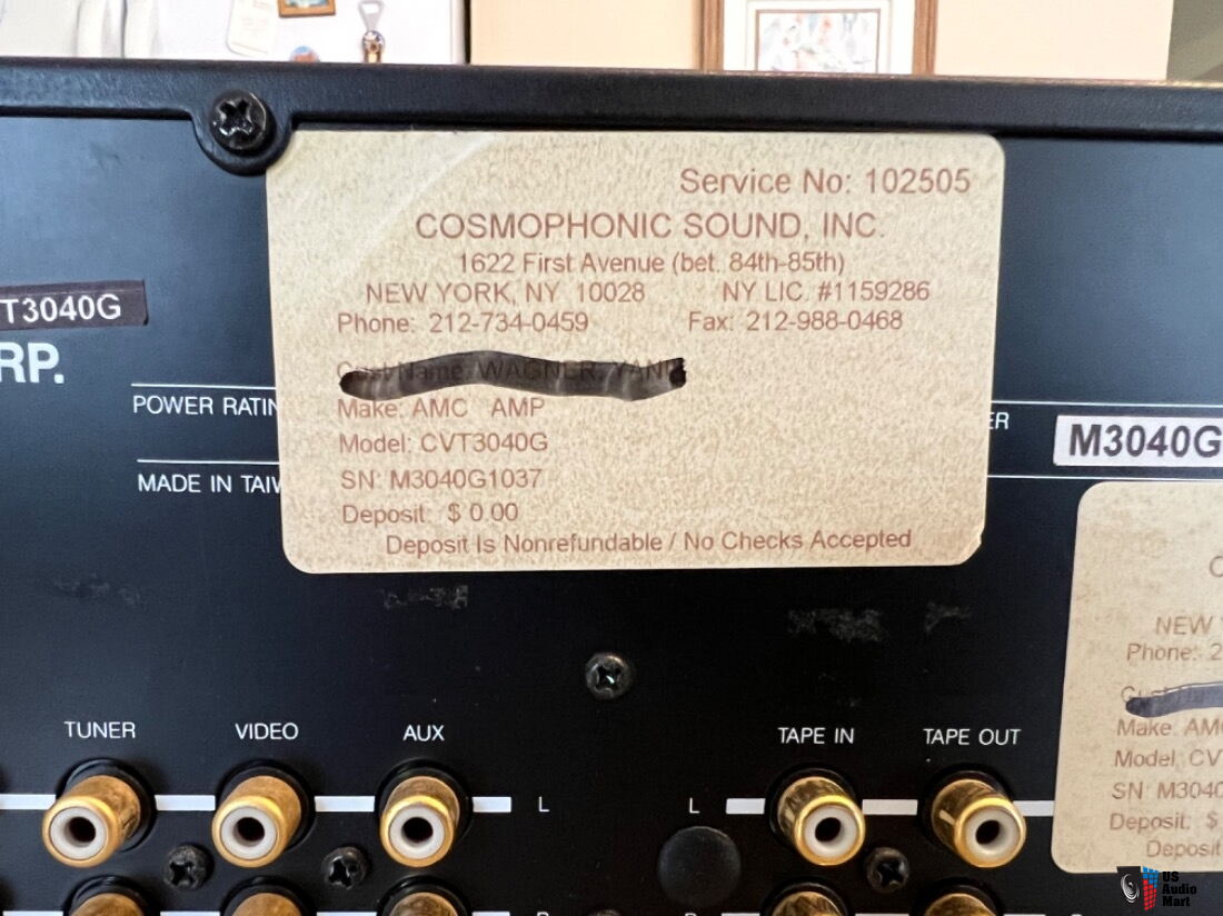 AMC CVT 3040 TUBE Integrated Amplifier Photo #3805554 - US Audio Mart