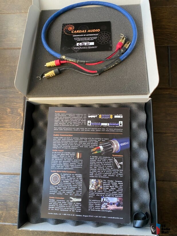 Cardas Clear Phono Cables --1M RCA-RCA Photo #3812459 - US Audio Mart