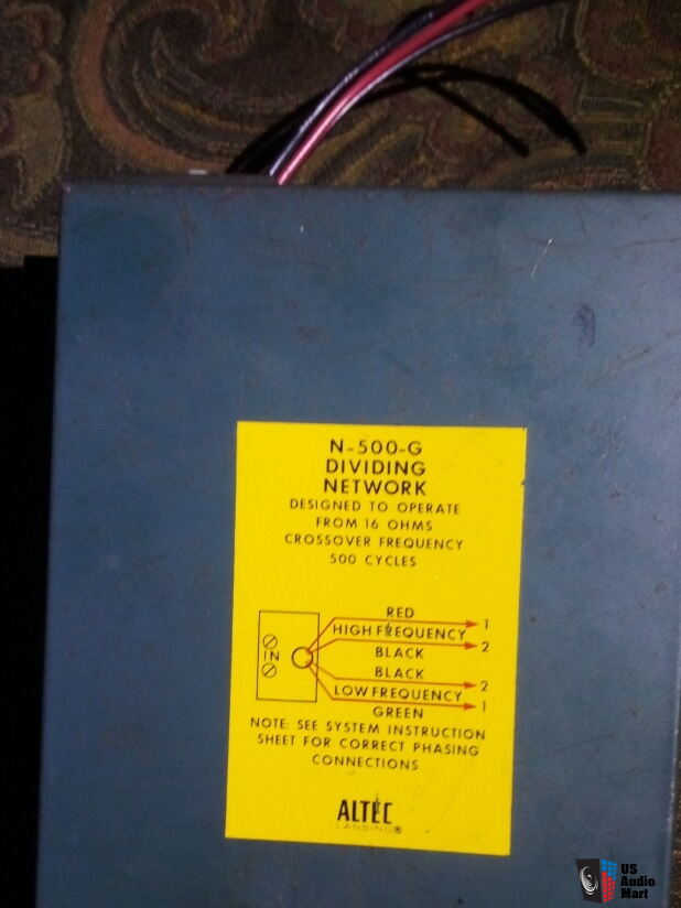 Altec Lansing N-500-G Dividing Network For Sale - US Audio Mart