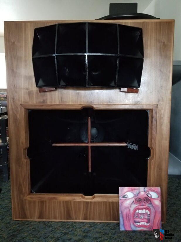 Walnut Baffle Multicell front horn speakers great for SET or Class A ...